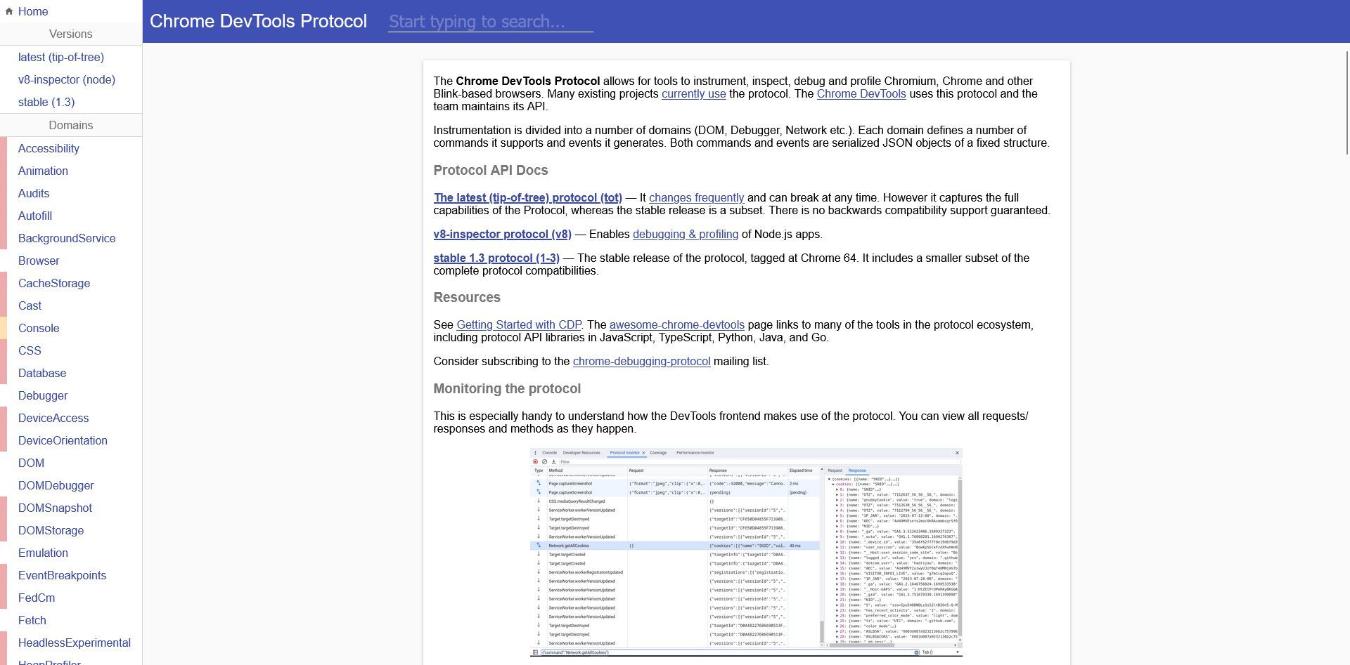 Chrome Devtools Protocol Hacker Notes